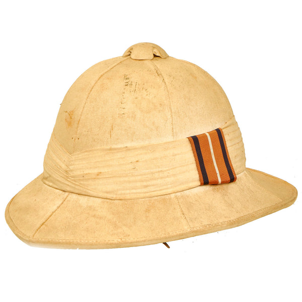 Original British WWII Wolseley Pattern Pith Sun Helmet by Moss Brother ...
