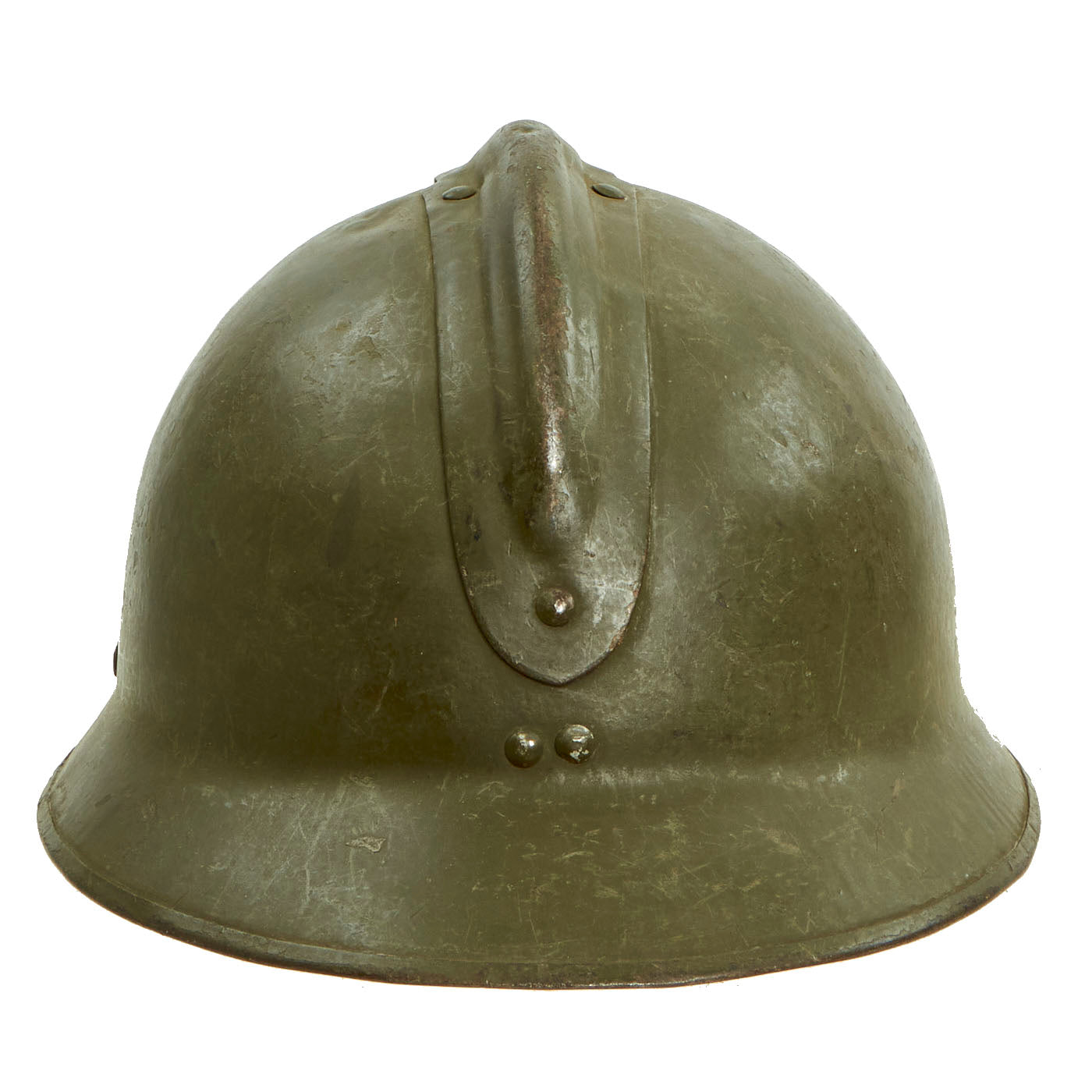 Original French WWII M1926 Adrian Artillery Helmet - Complete ...