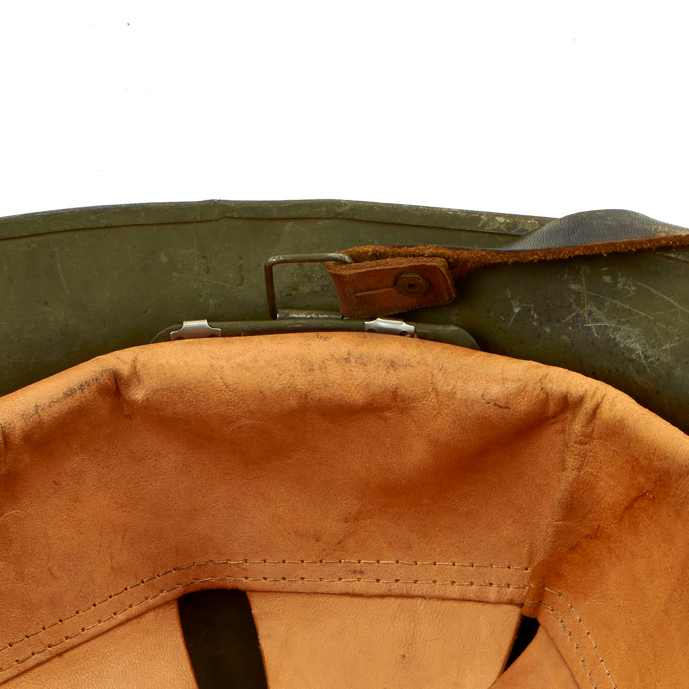 Original French WWII M1926 Adrian Artillery Helmet - Complete ...