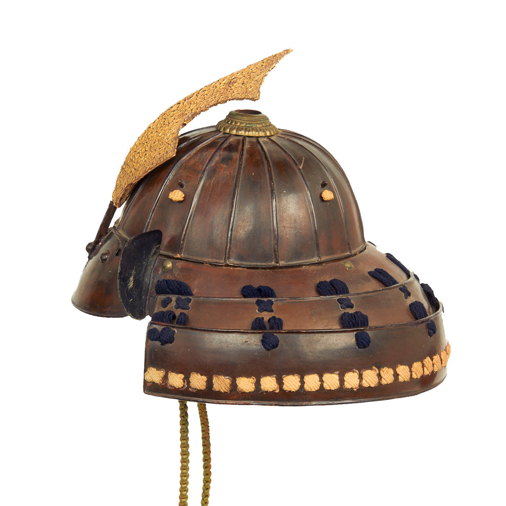 Original 19th Century Japanese Samurai Edo Period Ornate Enameled Kabu ...