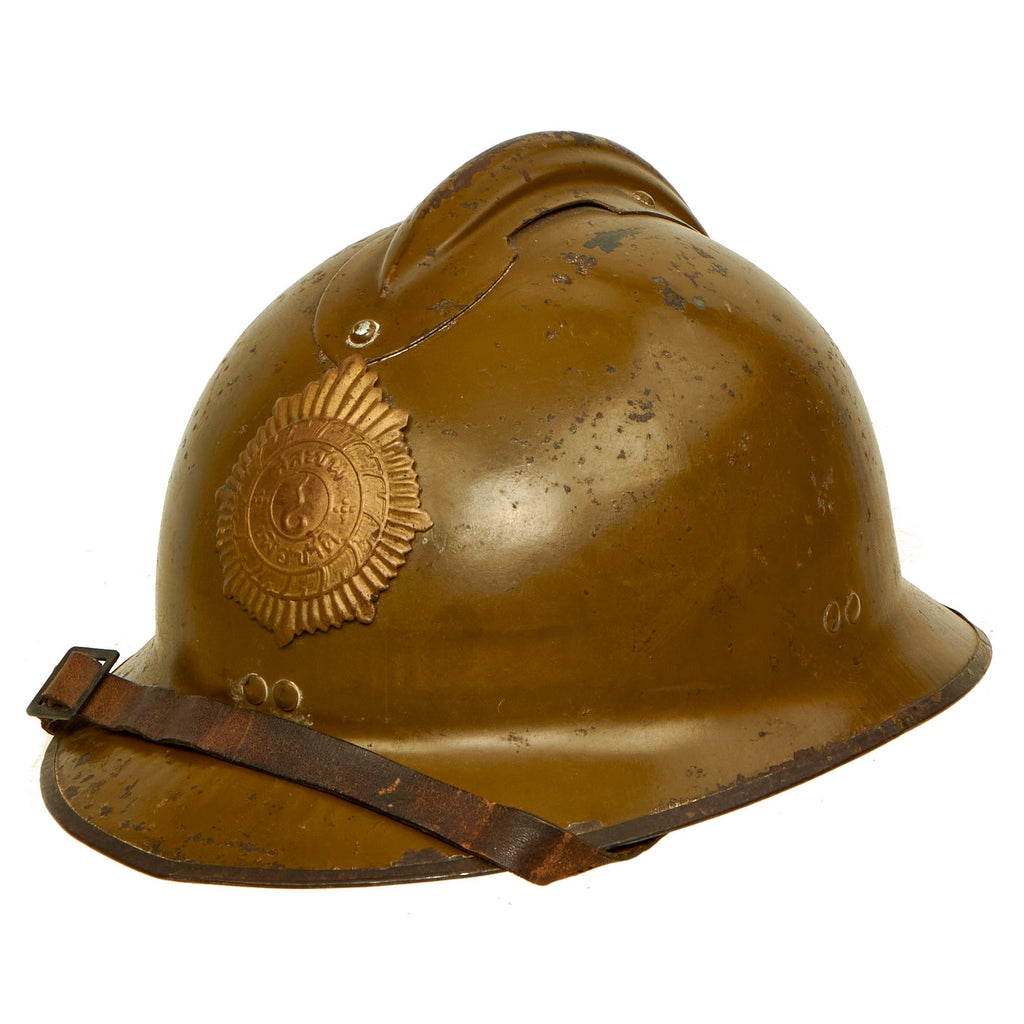 Original Thailand WWII French Model 1926 Adrian Helmet With Siam Badge ...