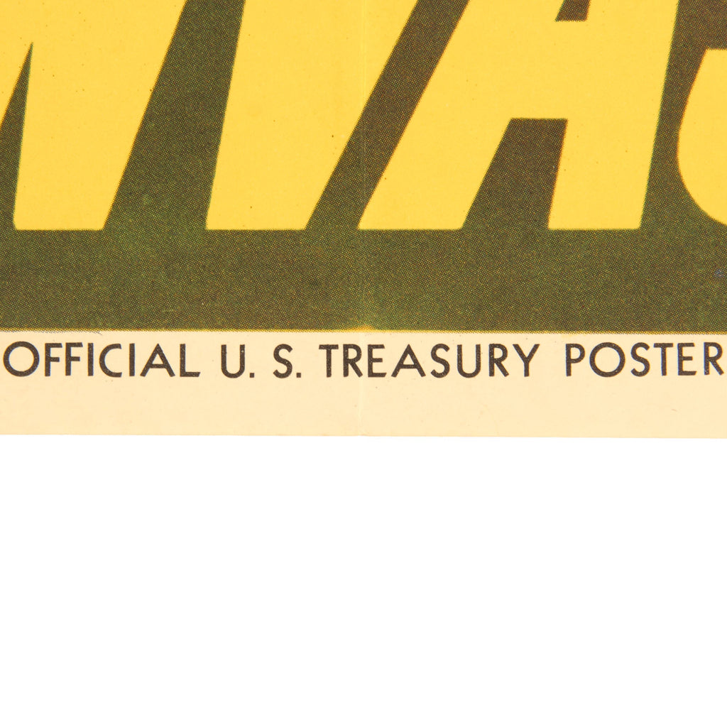 Original U.S. WWII Treasury Poster - “Buy That Invasion Bond!” - Dated ...
