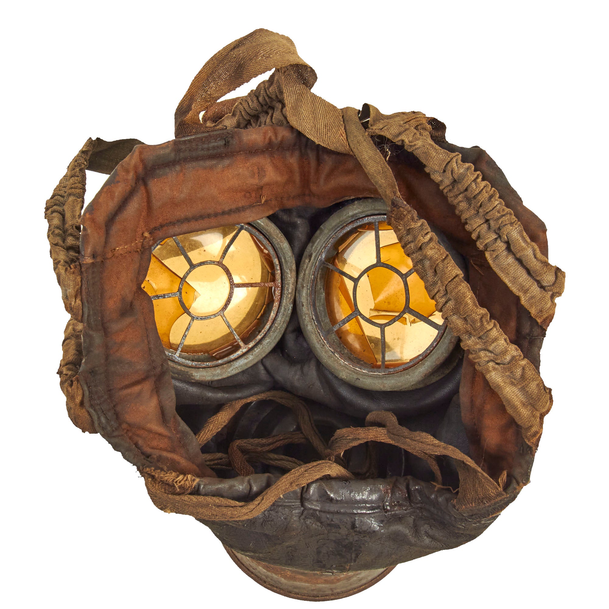 Original Imperial German WWI M1917 Ledermaske Gas Mask with Rare Ersat ...