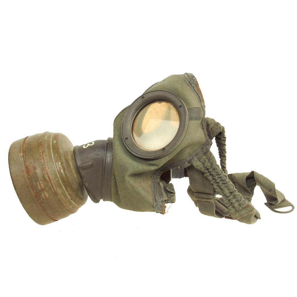 Original German WWII M30 2nd Model Size 2 Gas Mask with Fe 37 Filter ...