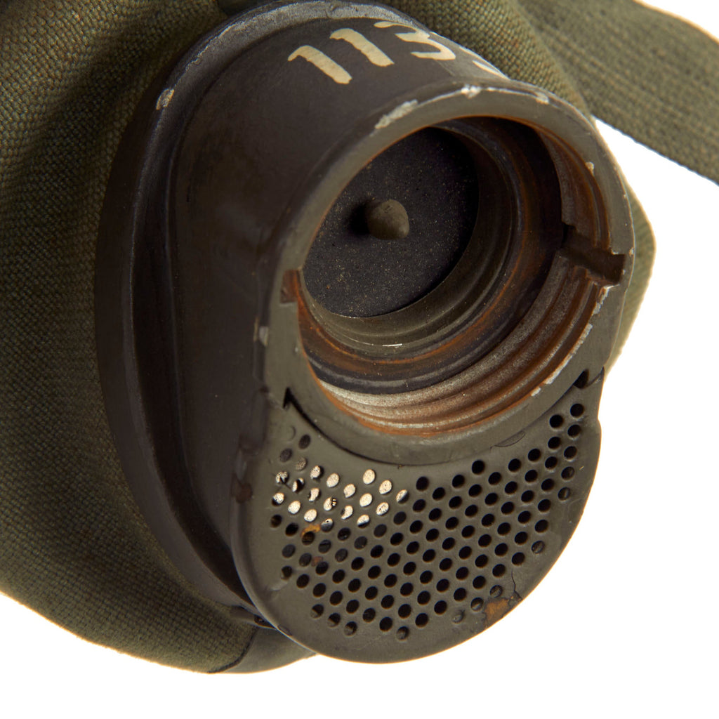 Original German WWII M30 2nd Model Size 2 Gas Mask with Fe 37 Filter ...
