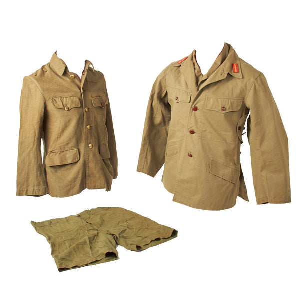 Original Imperial Japanese WWII IJA Army Tropical Uniform Lot - 4 Item ...