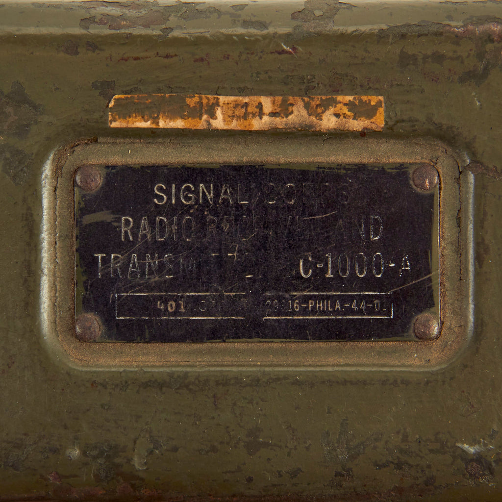Original WWII U.S. Signal Corps BC-1000 Backpack Radio Receiver and Tr ...