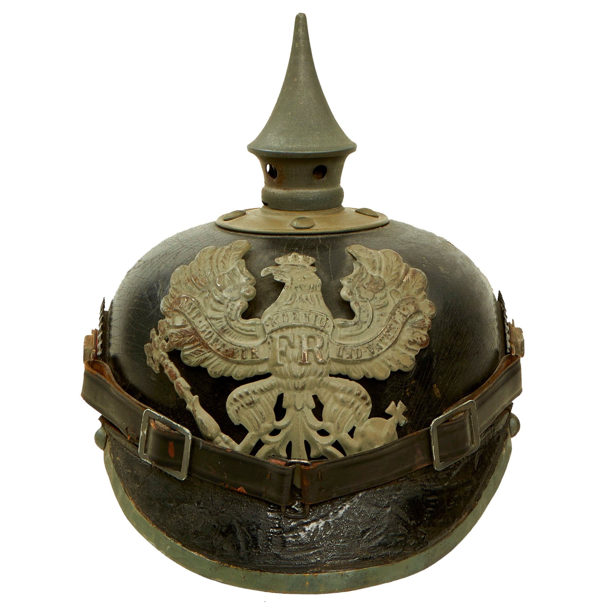 Original Imperial German WWI Prussian EM/NCO Infantry M1915 Pickelhaub ...