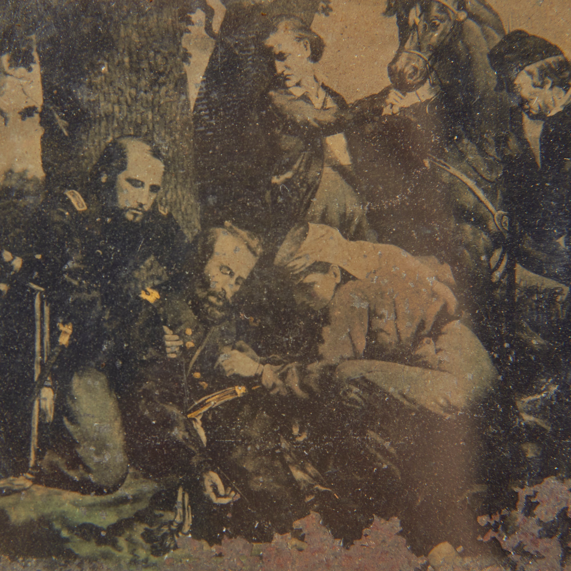 Original U.S. Civil War Era Tintype Photograph “The Death of Stonewall ...