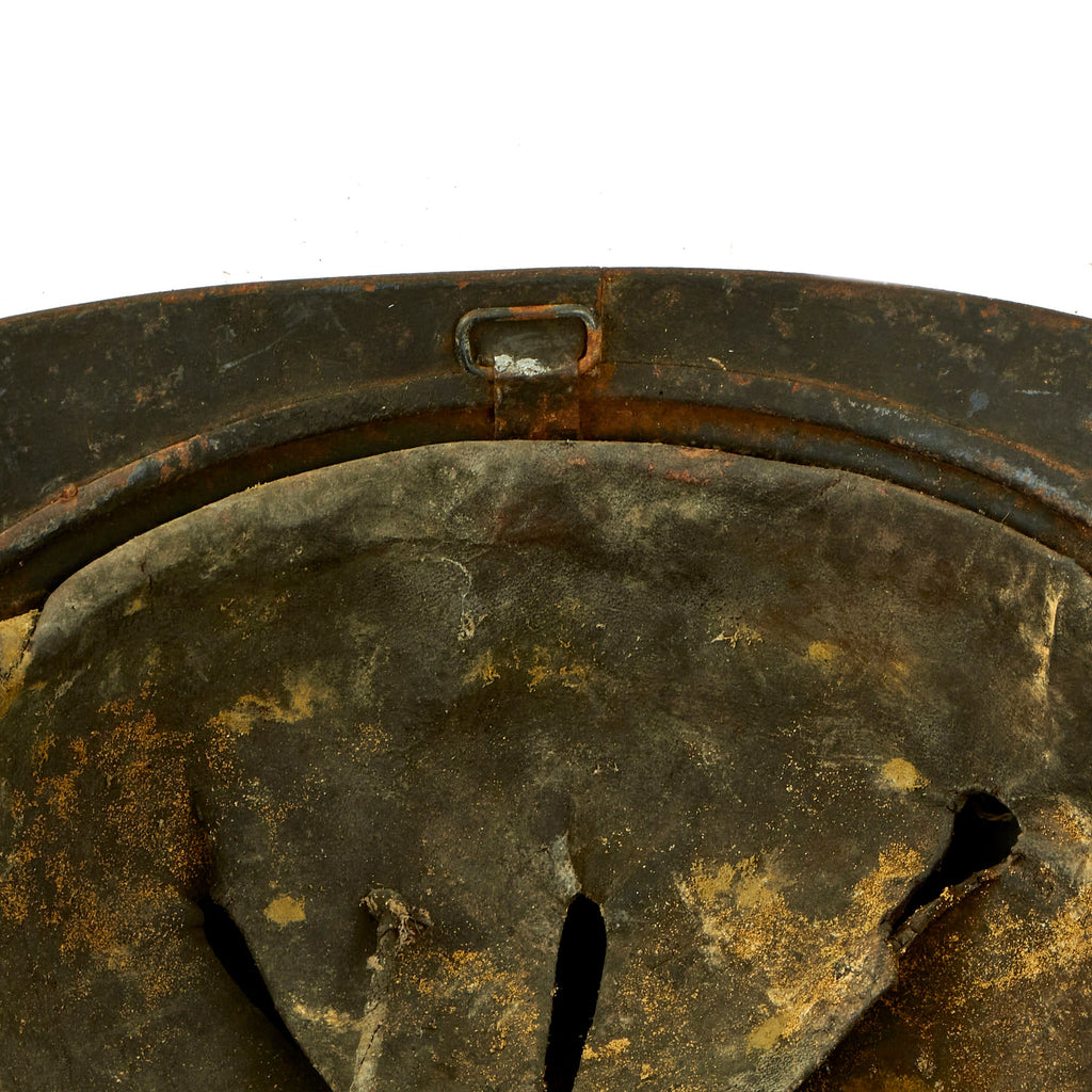 Original French WWI Issue Model 1915 Adrian Helmet in Horizon Blue wit ...
