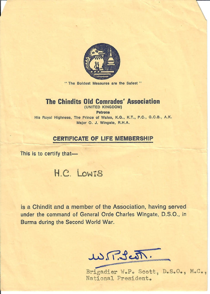 Original WWII British Chindit Long Range Penetration Group Grouping At ...