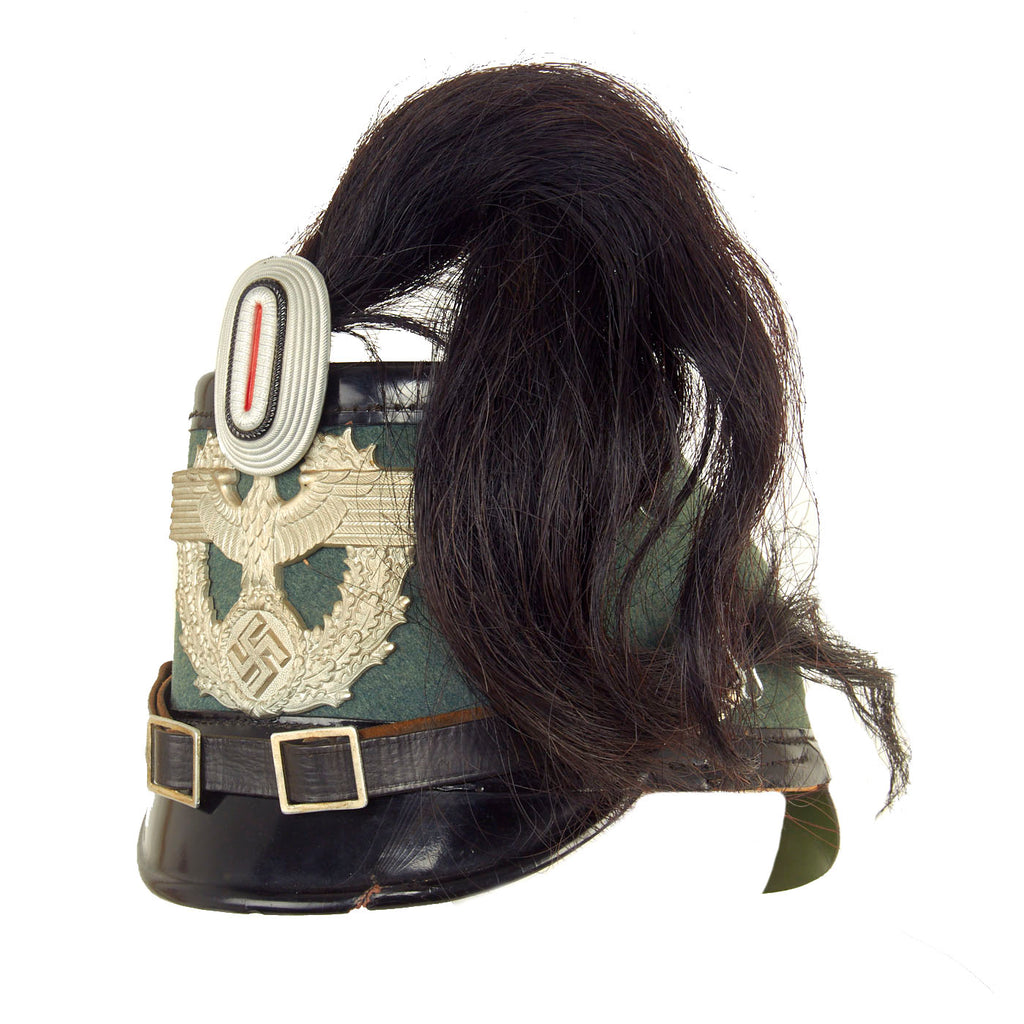 Original German WWII Metropolitan Police Shako by H. Becker & Co. with ...