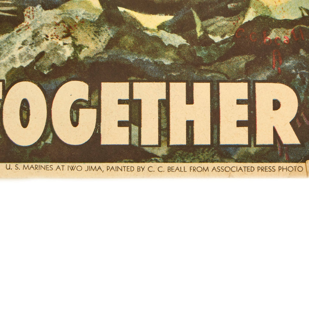 Original U.S. WWII 7th War Loan Propaganda Small Window Poster - Iwo J ...