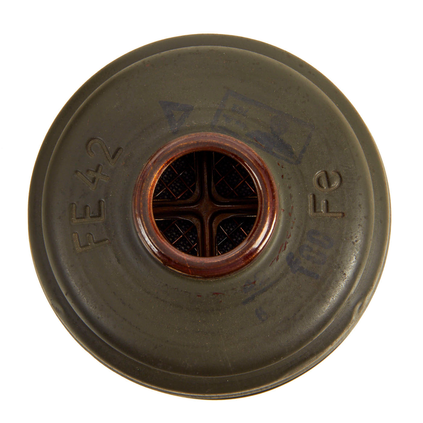 Original German WWII Named M38 Gas Mask in Size 1 with Filter & Canist ...