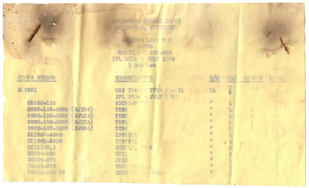 Original U.S. WWII - Post Korean War Handie Talkie SCR-536 Radio Trans ...