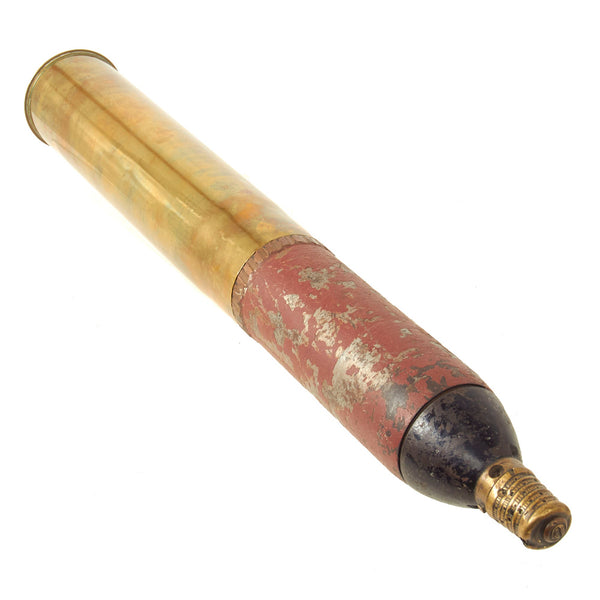 Original French WWI Canon de 75 modèle 1897 INERT 75mm Shrapnel Round ...
