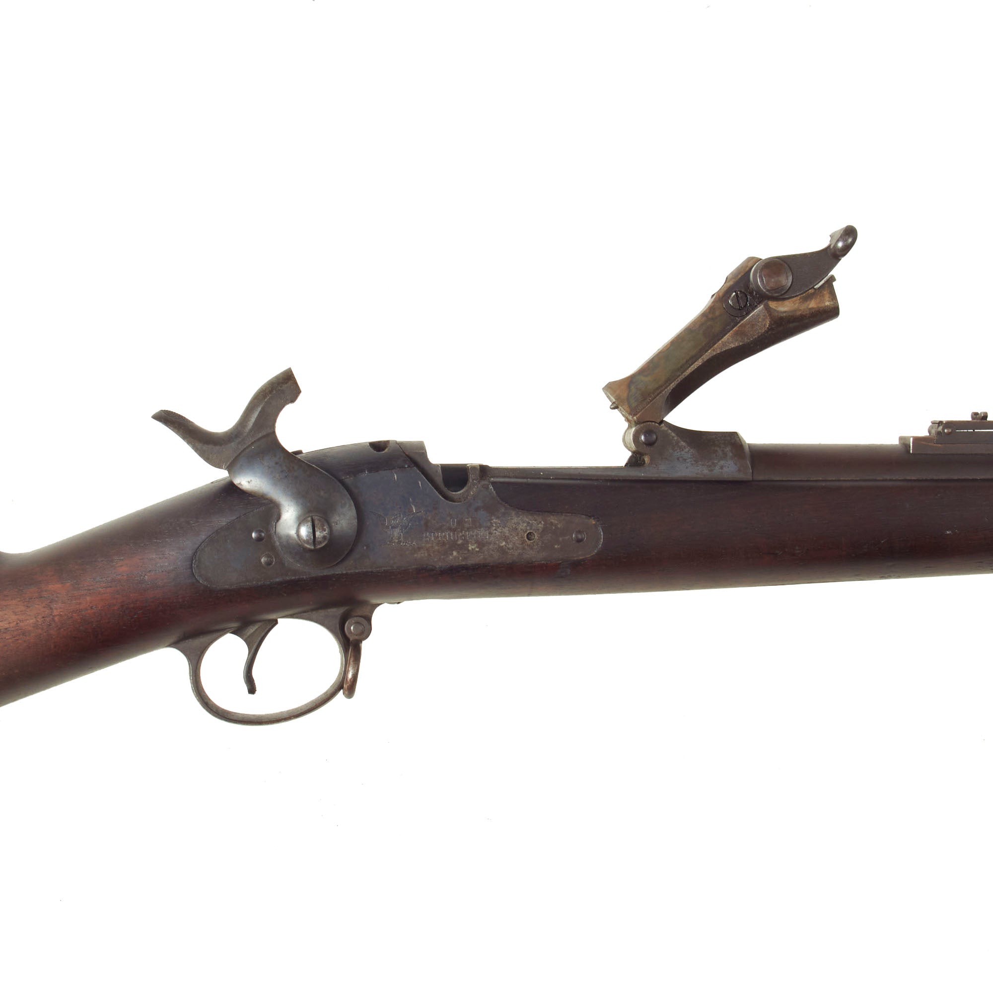 Original U.S. Springfield Trapdoor Model 1884 Round Rod Bayonet Rifle ...