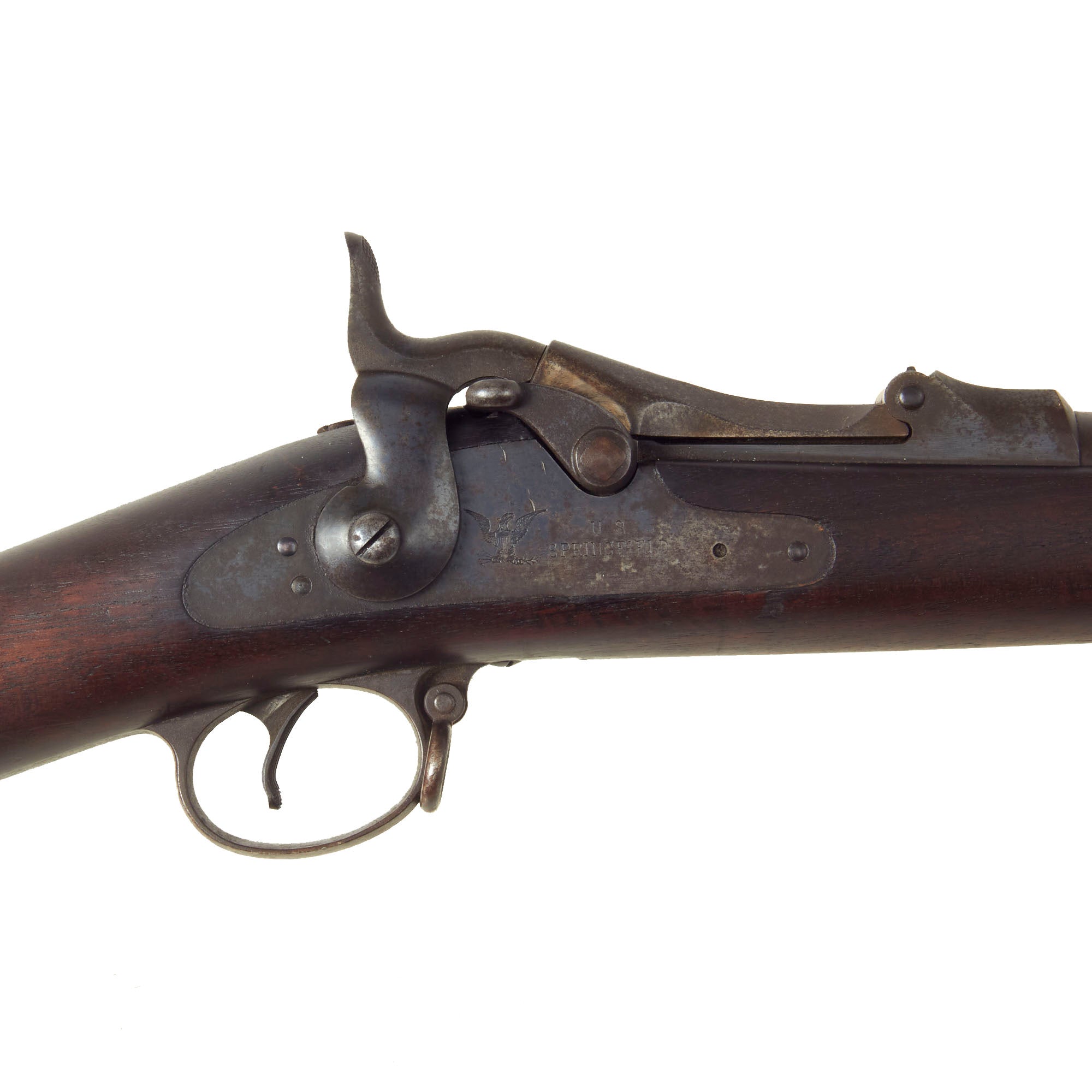 Original U.S. Springfield Trapdoor Model 1884 Round Rod Bayonet Rifle ...