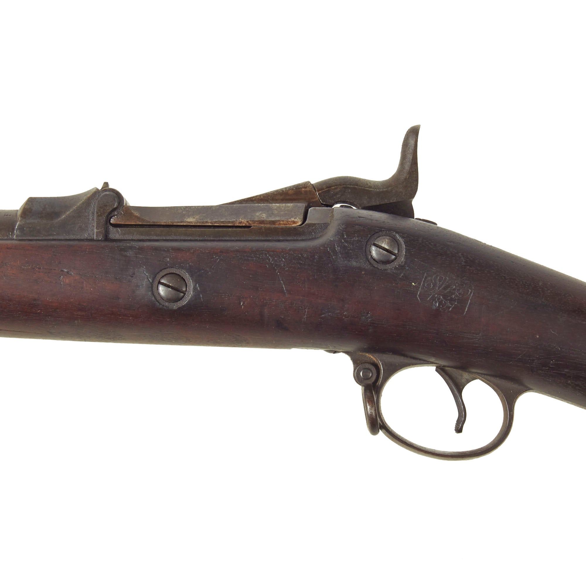 Original U.S. Springfield Trapdoor Model 1884 Round Rod Bayonet Rifle ...