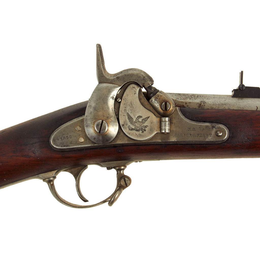Original Rare U.S. Civil War Harpers Ferry Model 1855 Short Rifled Mus ...