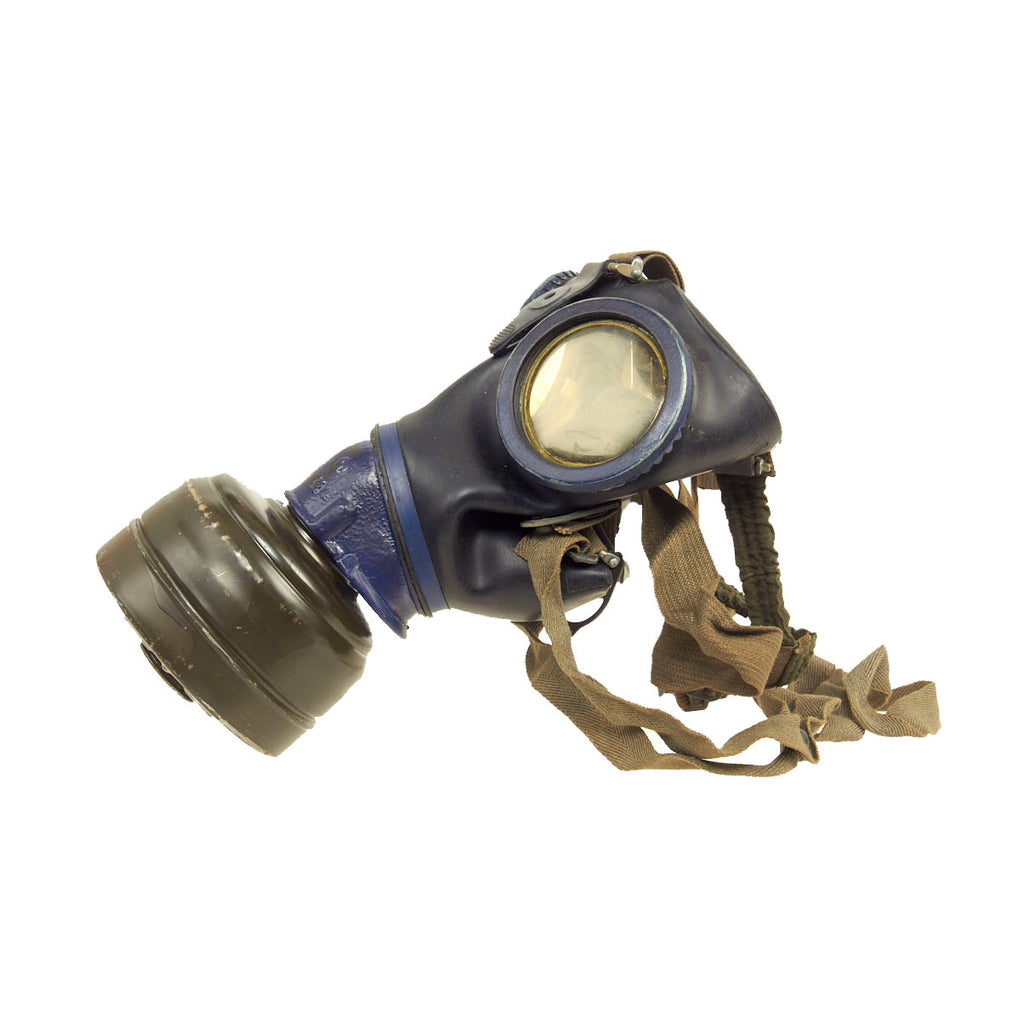 Original German WWII Named M38 Gas Mask in Size 3 with Filter & Canist ...