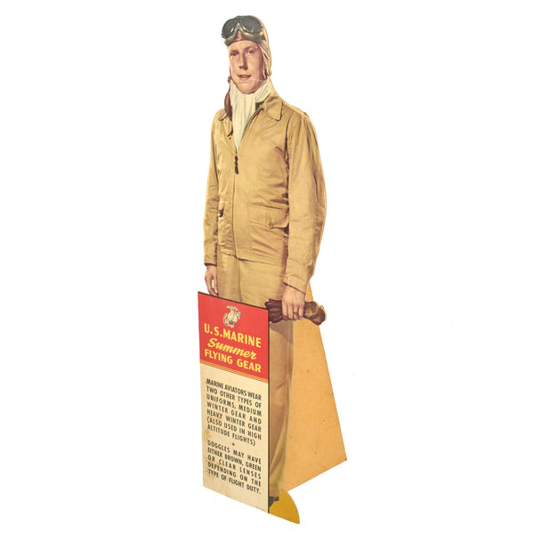 Original U.S. WWII US Marine Corps Cardboard Standee Tabletop Display ...