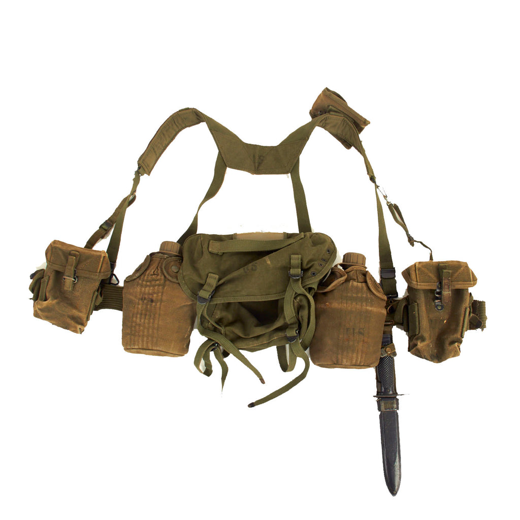 Original U.S. Vietnam War Era M-1956 Load-Carrying Equipment Field Set ...