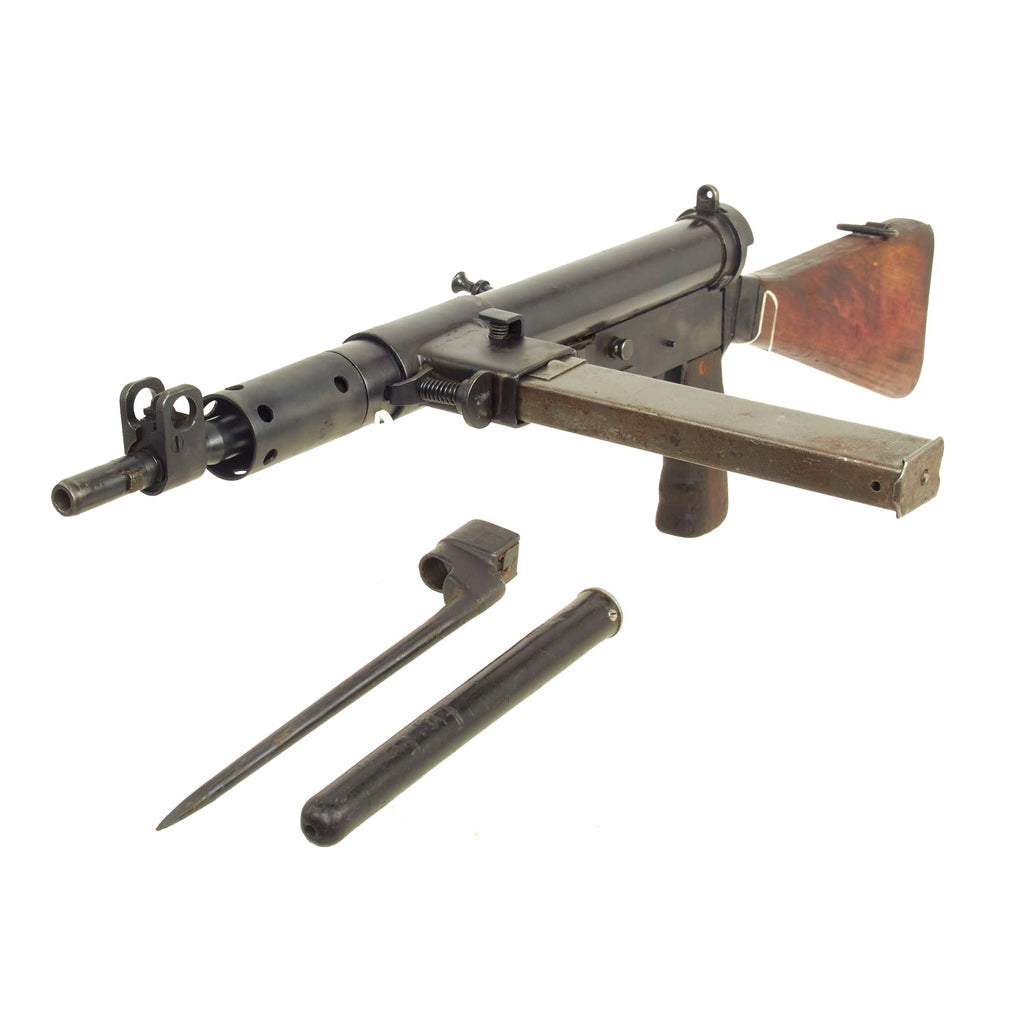 Original British WWII Sten Mk V Display Submachine Gun Serial 153541 w ...