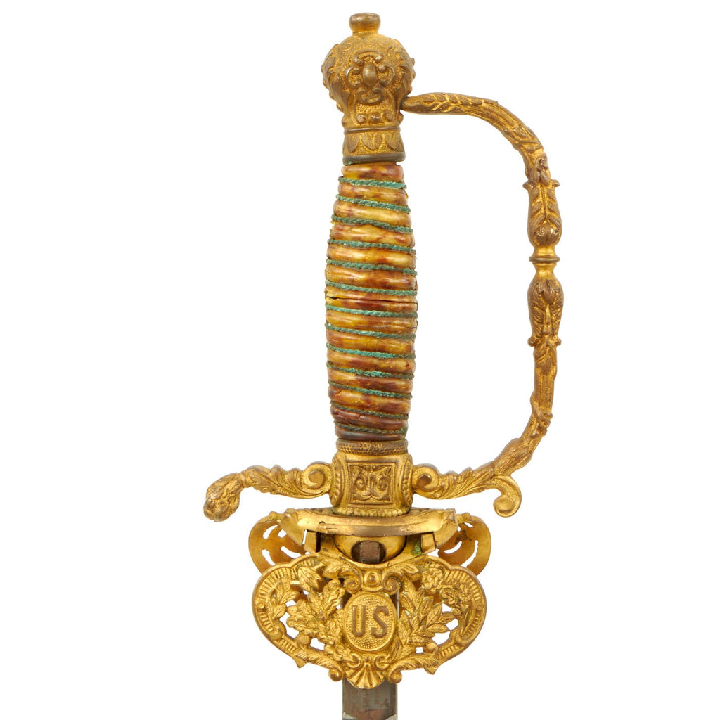 Original U.S. Exquisite Presentation Model 1860 Army Staff and Field O ...