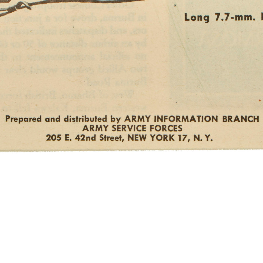 Original U.S. WWII Japanese Infantry Weapons ID Poster - Newsmap Vol ...