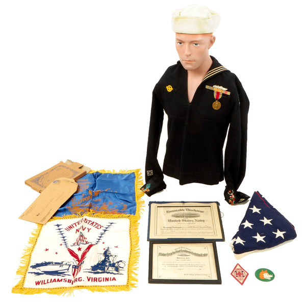 Original U.S. WWII PT Boat Crewman Grouping - Fireman First Class Elwo ...