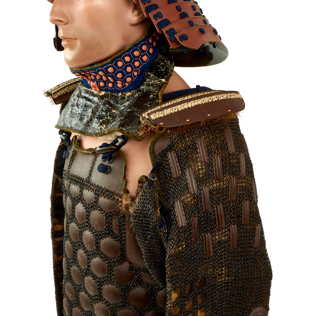 Original Japanese 19th Century Edo Period Samurai Full Body Armor with ...