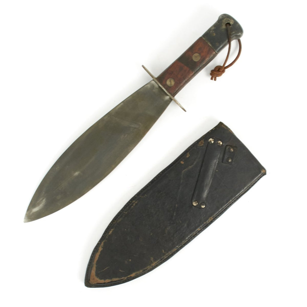 Original British WWII OSS Smatchet Heavy Fighting Knife with Scabbard ...