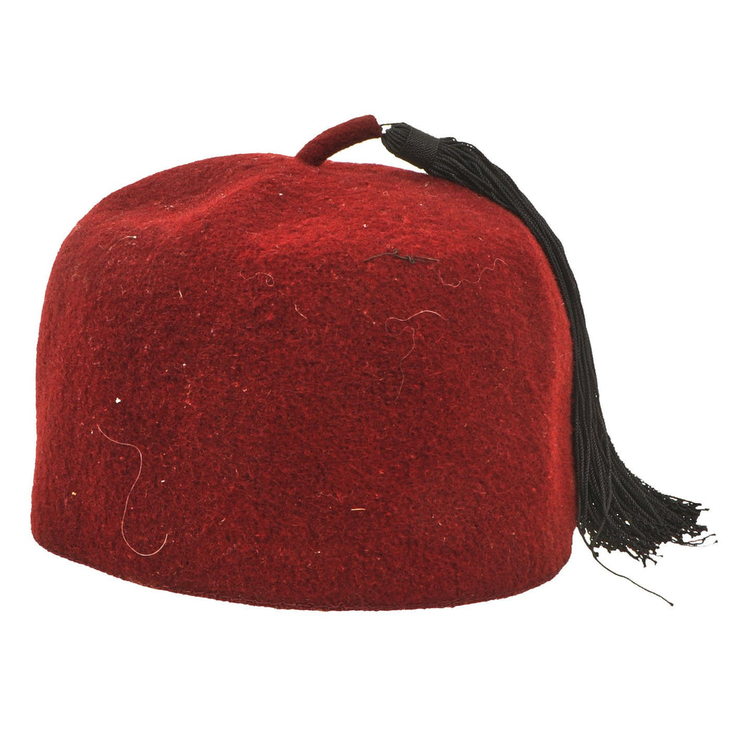 Original German WWII Waffen SS M43 Maroon Parade Fez for Foreign Volun ...