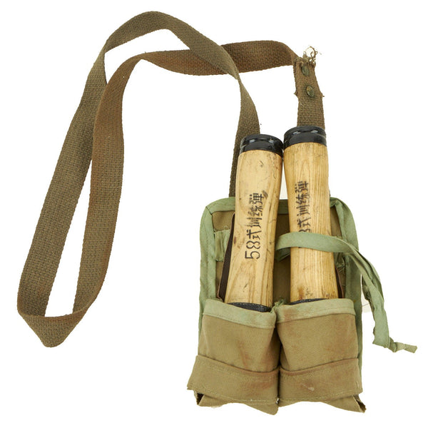 Original Vietnam War Chinese Type 67 Set of Two Training Stick Grenade ...