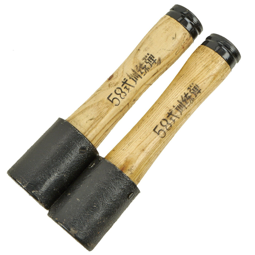 Original Vietnam War Chinese Type 67 Set of Two Training Stick Grenade ...