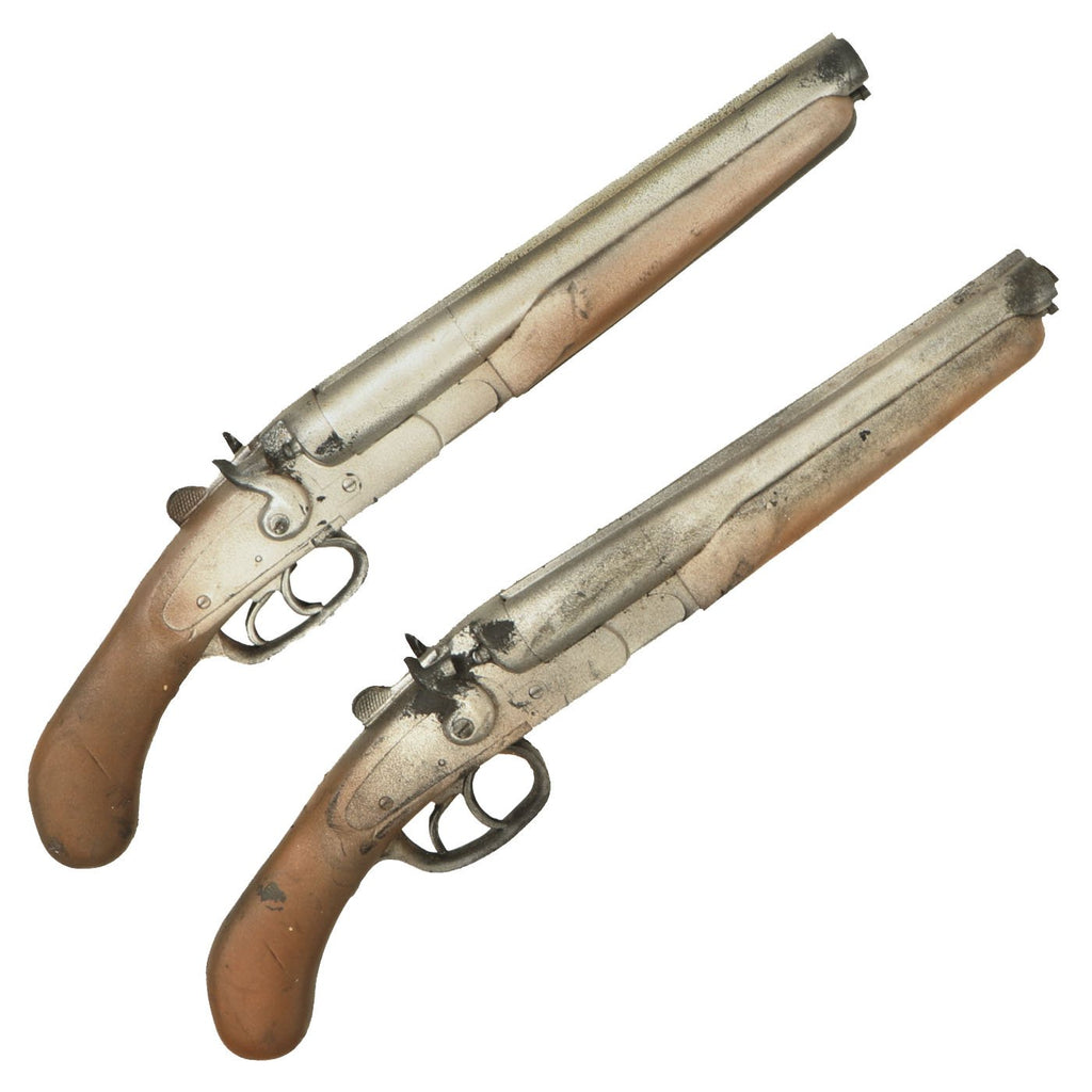 Original Rubber Film Prop Double Barrel Hammer Shotguns From Ellis Pro ...