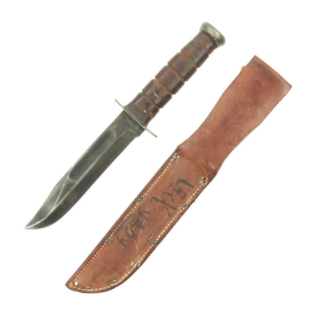Original U.S. WWII USN Mark 2 KA-BAR Blade Marked Fighting Knife with ...
