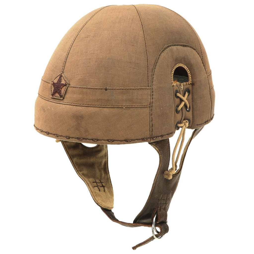 Original Japanese WWII Imperial Japanese Army Tanker Helmet with Marki ...