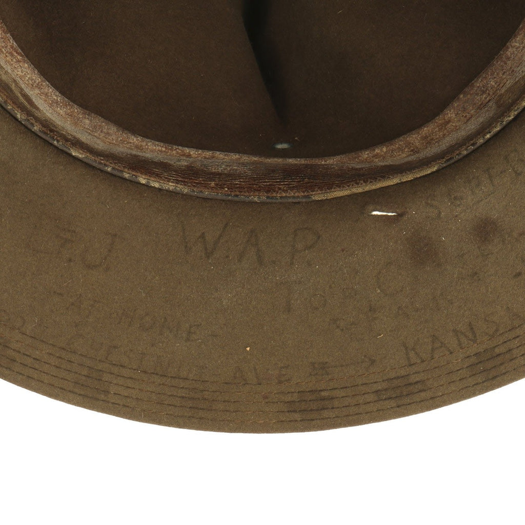Original Pre-WWI U.S. Army Pancho Villa Expedition M1911 Campaign Hat ...