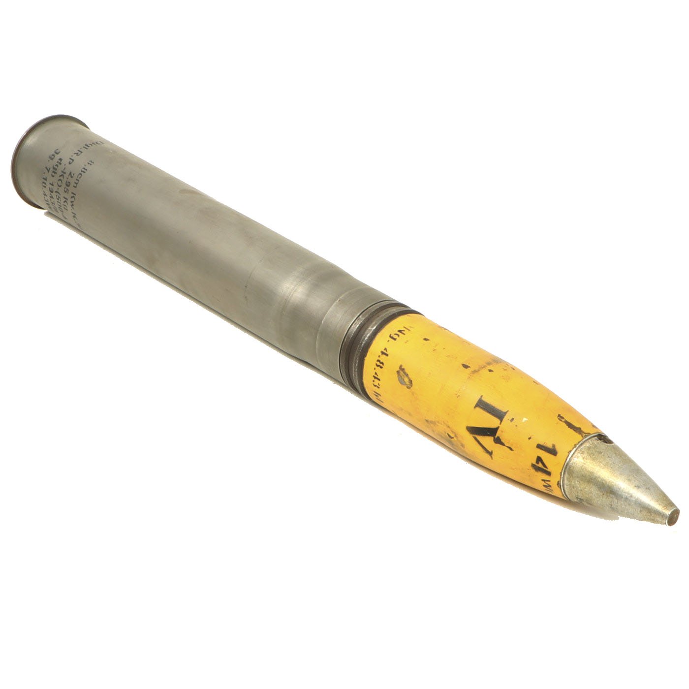 Original German WWII FlaK 88 High Explosive Inert Shell with Steel Cas ...