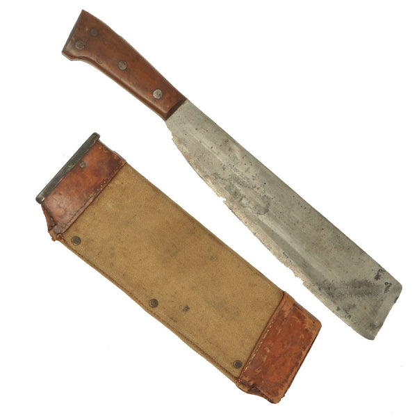Original U.S. WWI & WWII USMC Square Tip Entrenching Machete by Collin ...