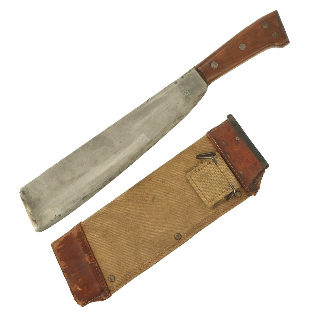 Original U.S. WWI & WWII USMC Square Tip Entrenching Machete by Collin ...
