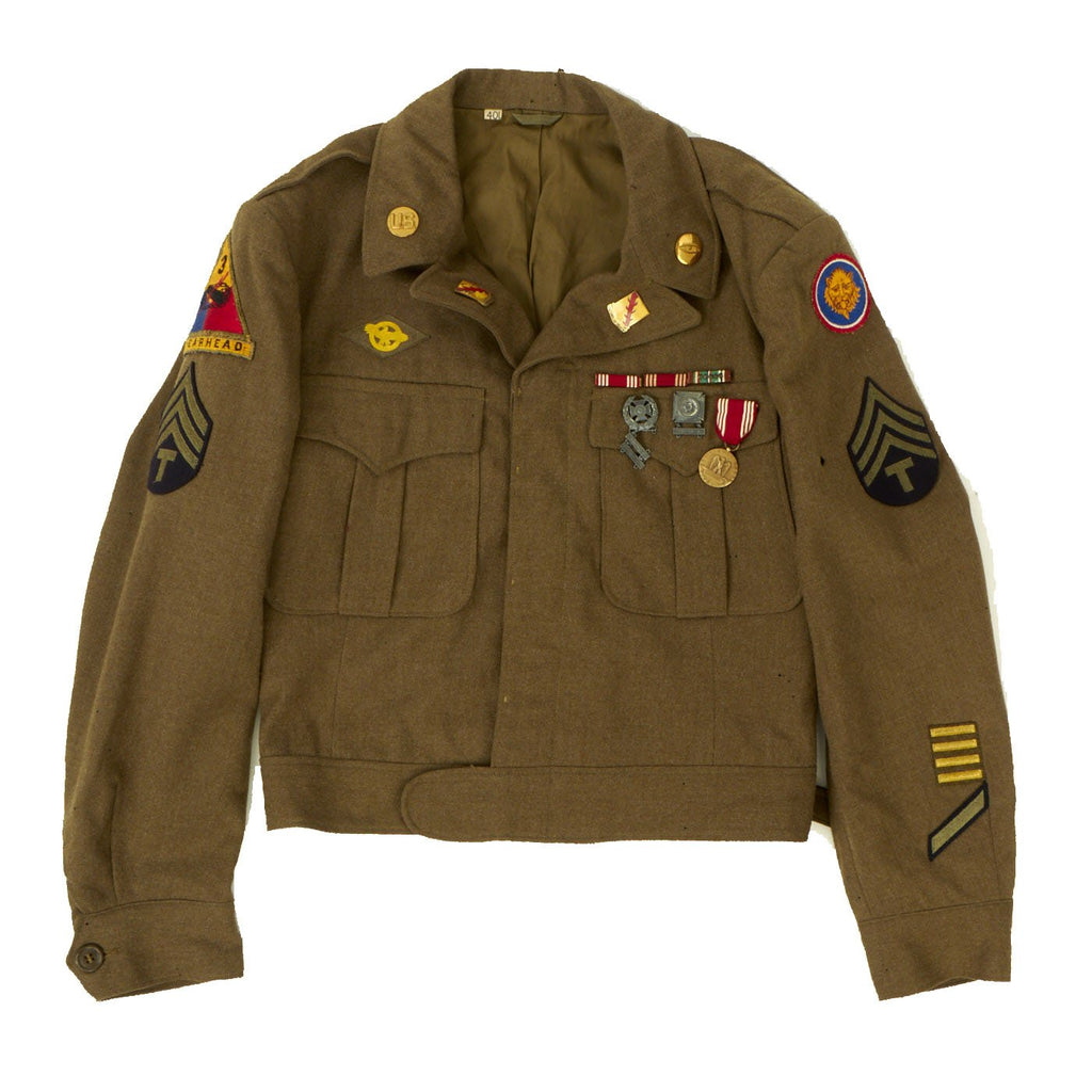 Original U.S. WWII 32nd Armored Regiment 106th Infantry Division Unifo ...