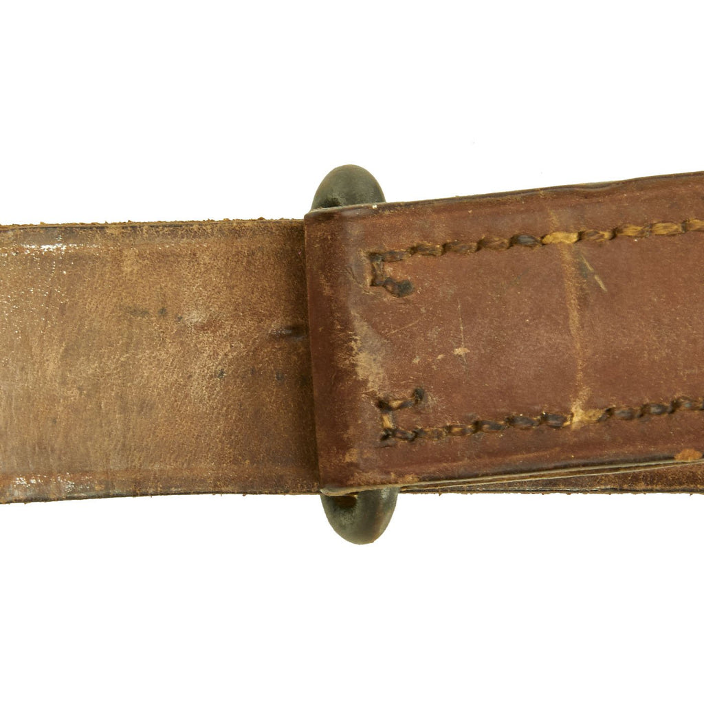 Original U.S. WWI & WWII M1907 Pattern Leather Sling with Blacked Bras ...