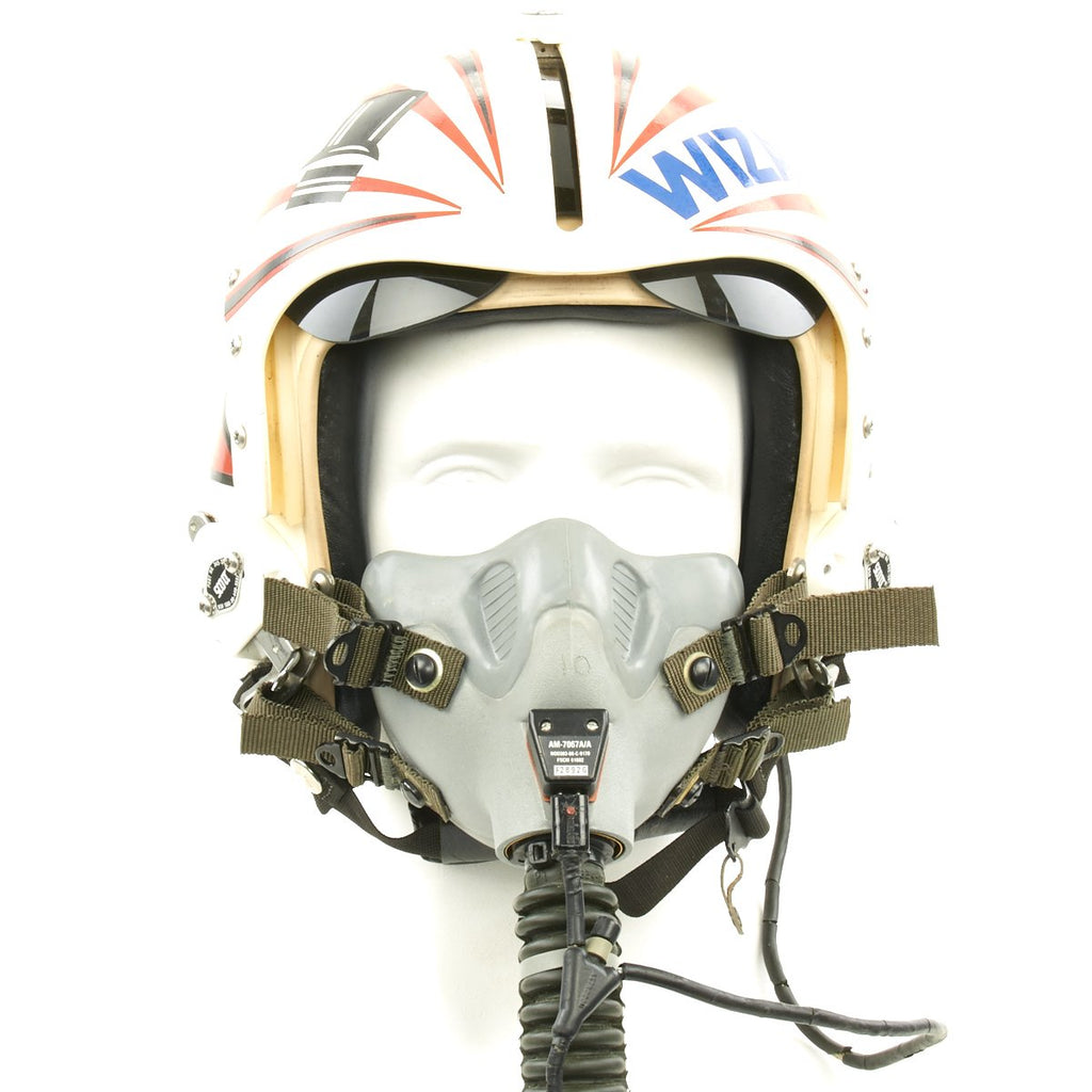 Original USN F-14 Tomcat Wizard HGU-33/P Flying Helmet with Control St ...