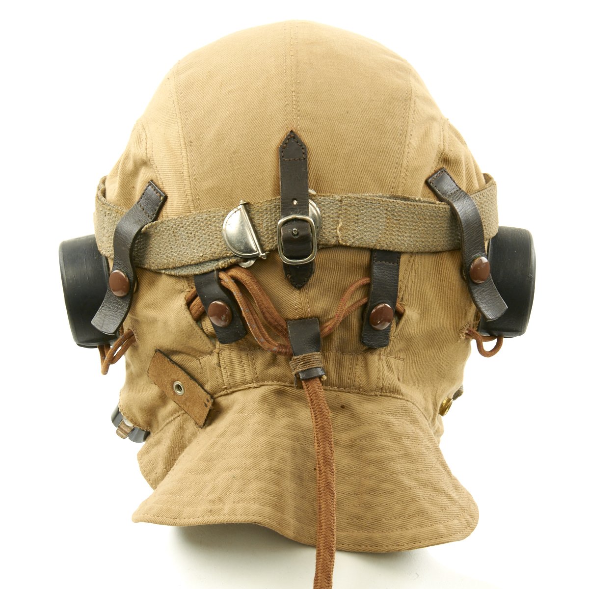 Original British WWII RAF Type D Flying Helmet with Mk VII Goggles and ...