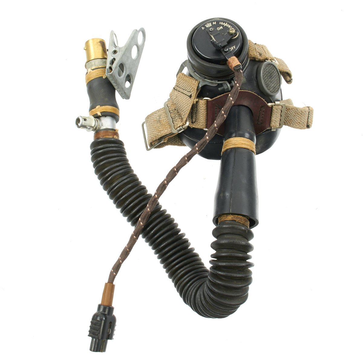 Original British WWII RAF Type D Flying Helmet with Mk VII Goggles and ...