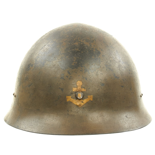 Original WWII Japanese Special Naval Landing Forces (SNLF) Helmet with ...