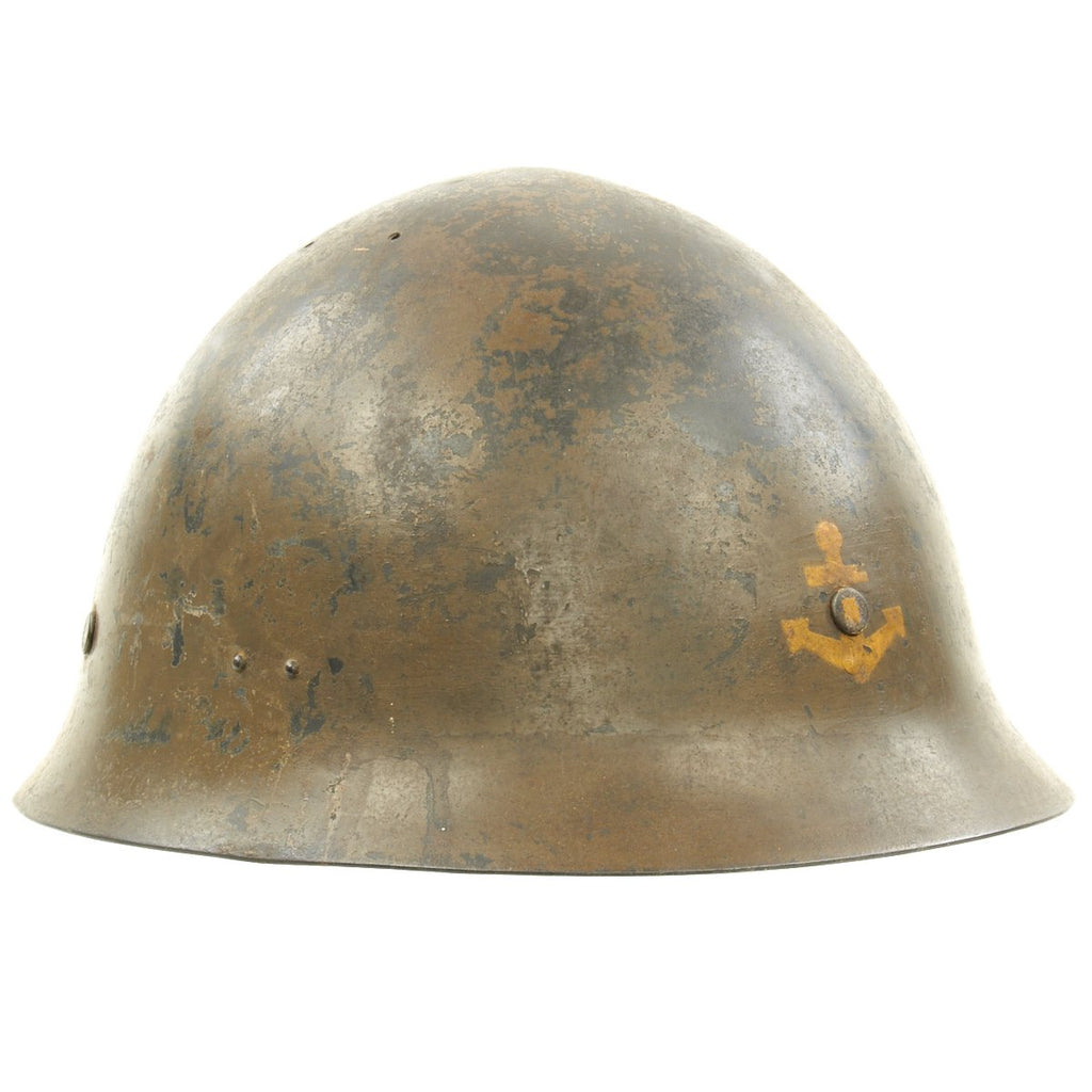 Original WWII Japanese Special Naval Landing Forces (SNLF) Helmet with ...